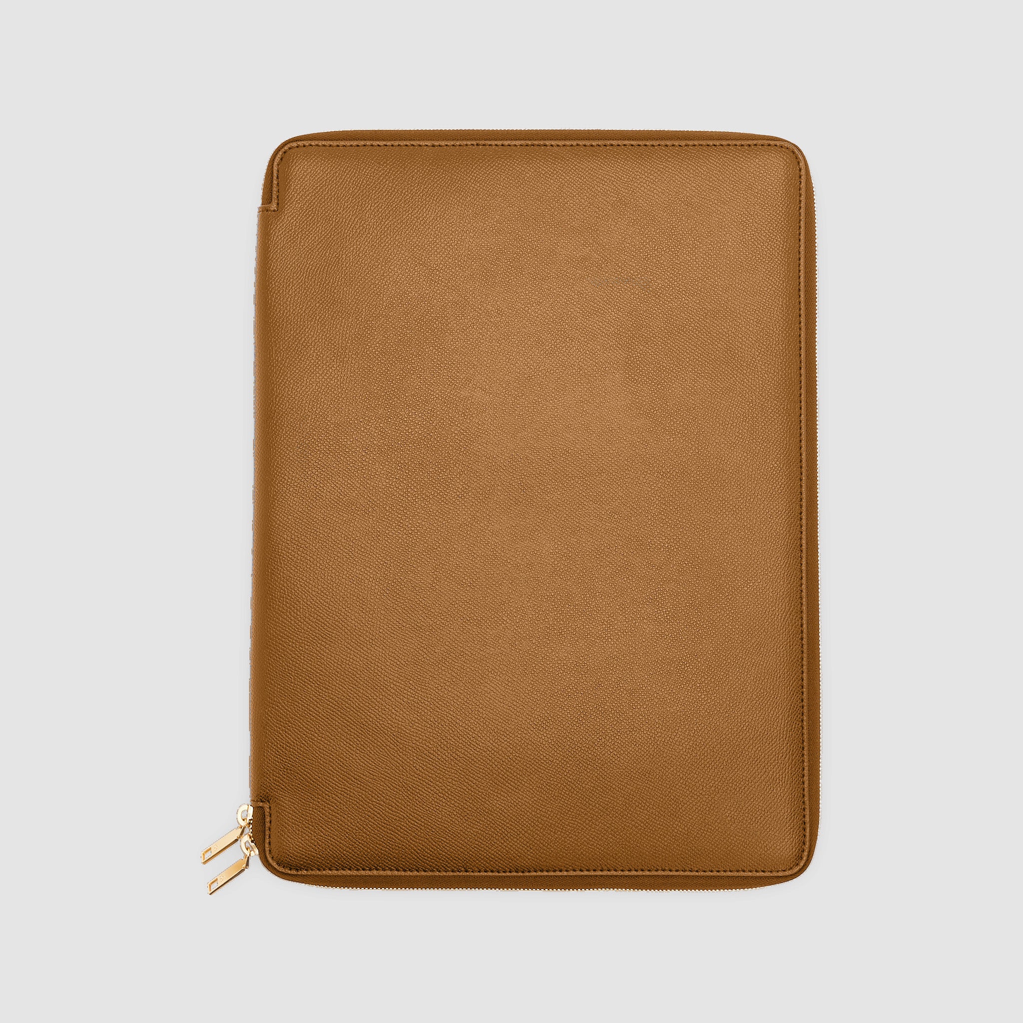 Personalised Essential A4 Compendium Rich Tan with initials