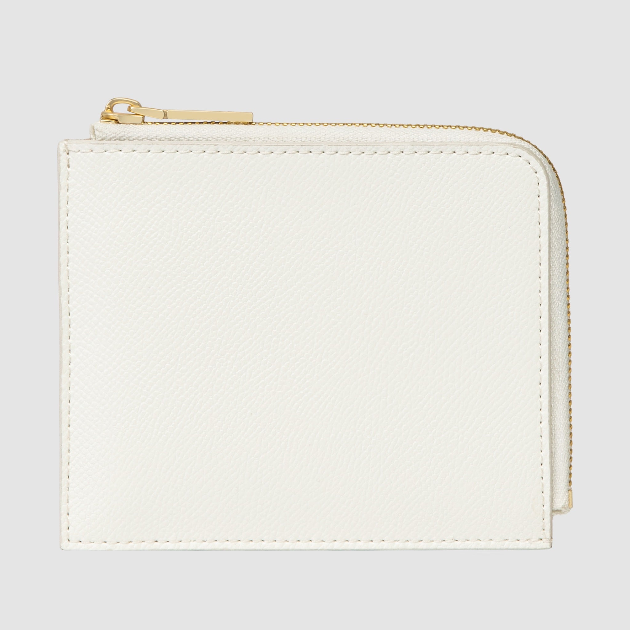 Personalised Essentials Zip Wallet Pure White with Black with initials ...