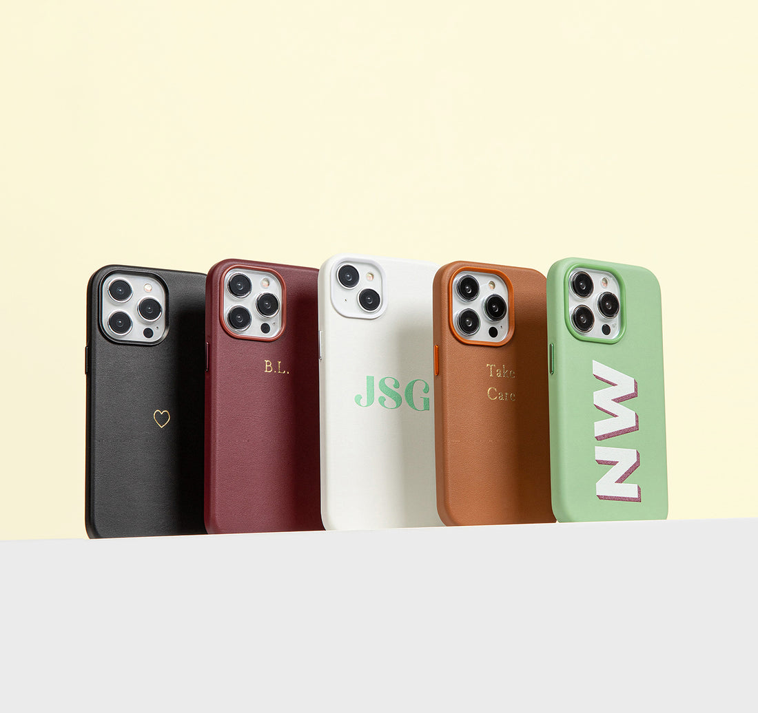 Personalised iPhone 15 Cases: Plus & Pro Leather Cases | TDE