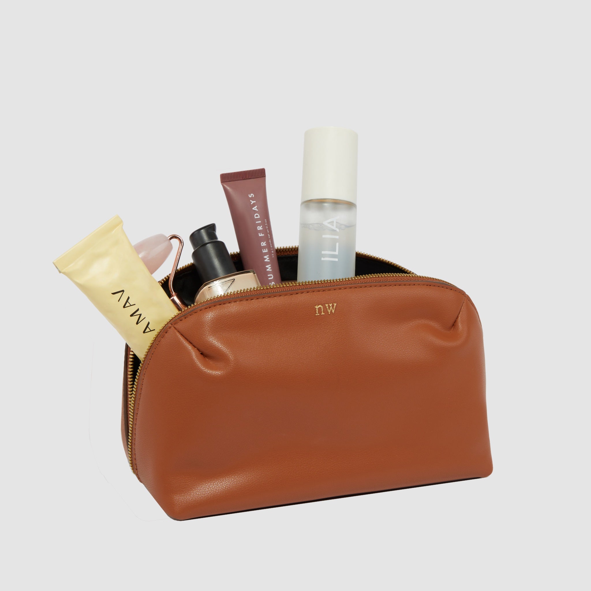 Makeup & Toiletry Bags – Personalised Leather – TDE