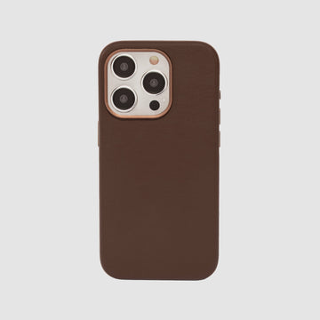 Phone Case – Personalised Leather – Black, White & Burgundy