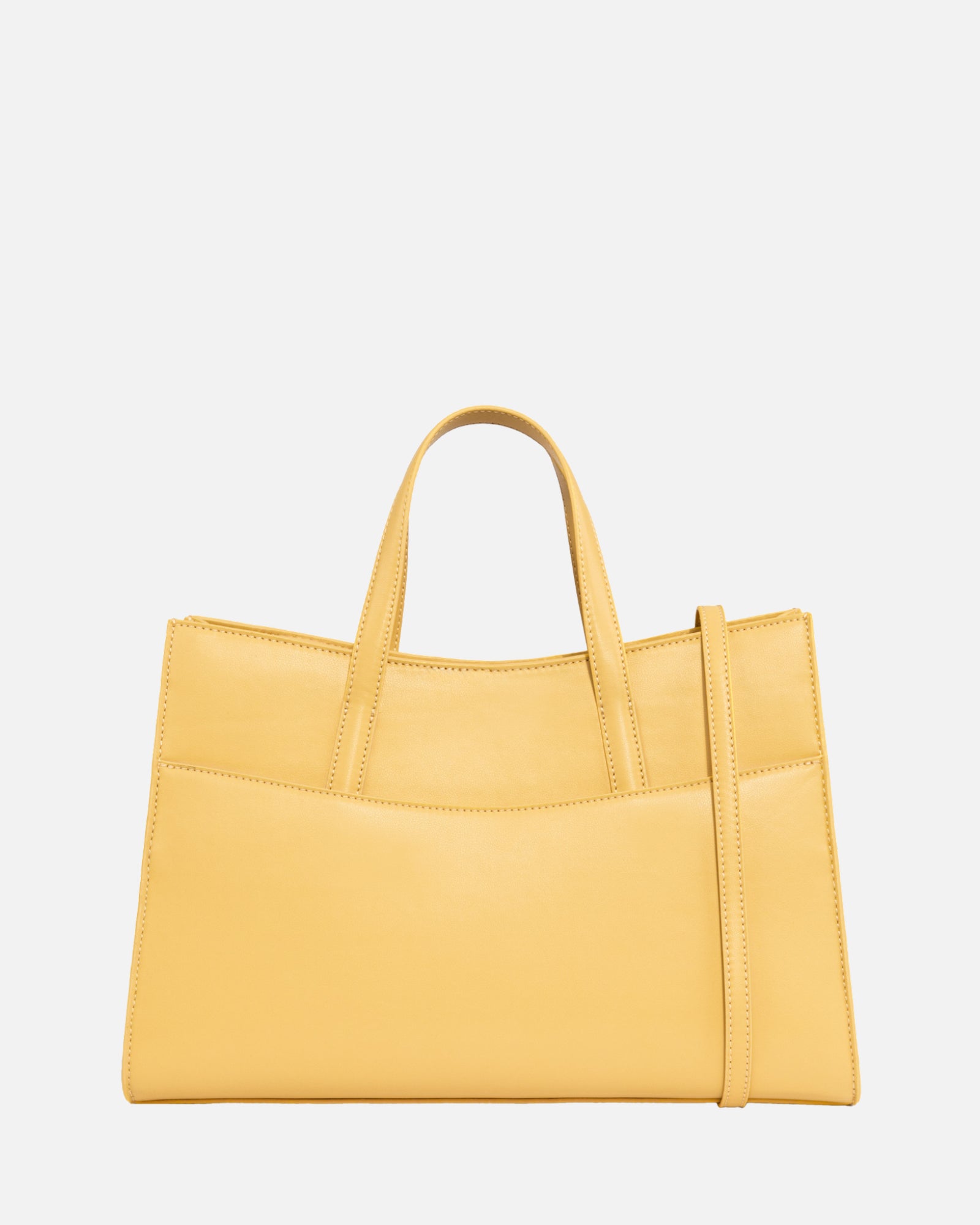 Personalised Timeless Medium Work Tote Bag Dark Sand